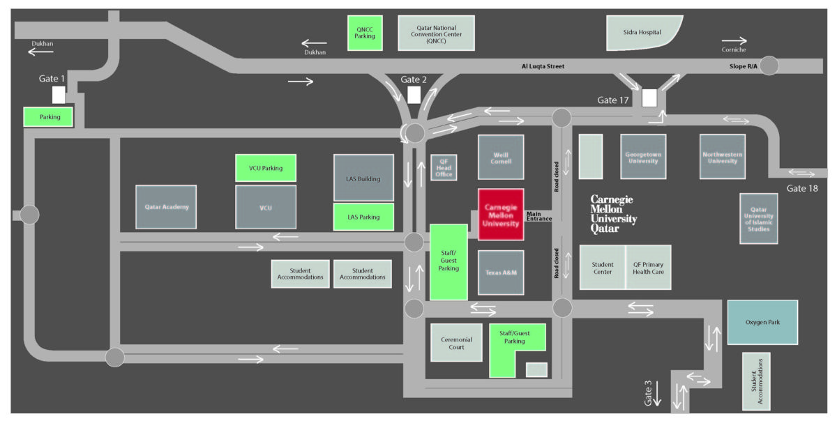 CMU-Q Map - Carnegie Mellon University in Qatar CMU-Q Map - Carnegie Mellon University in Qatar